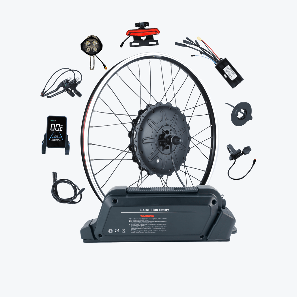 48V 1000W Electric Bike Conversion Kit With Battery - Kirbebike