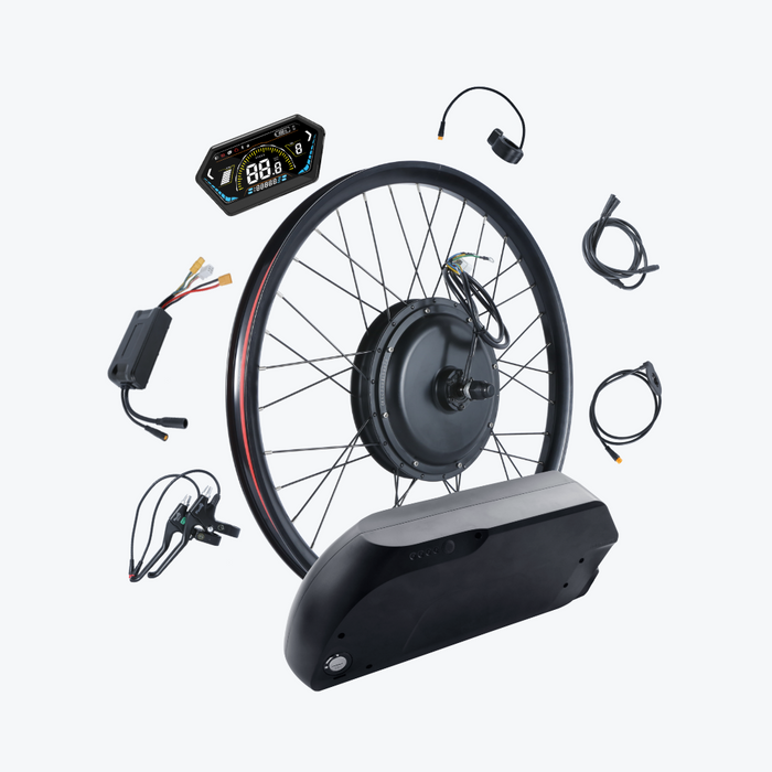 52V 2000W Ebike Conversion Kit With Battery - Kirbebike