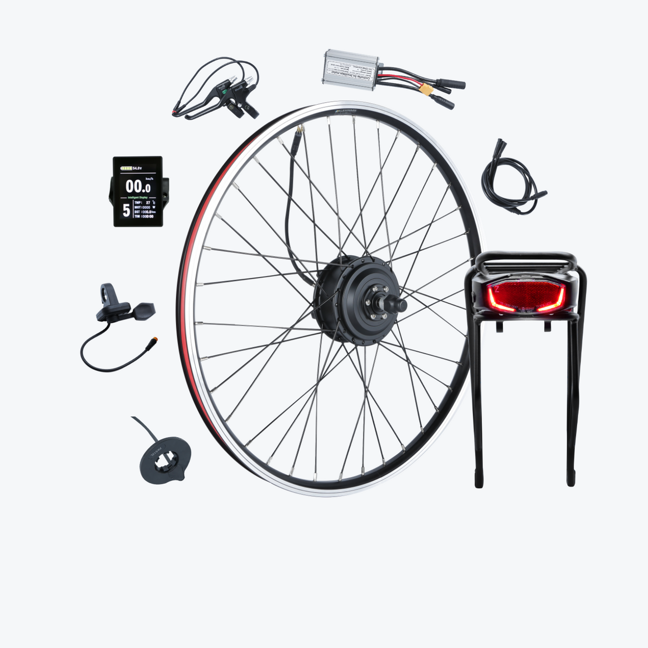 250W Ebike Conversion Kit Front Wheel With Battery - Kirbebike