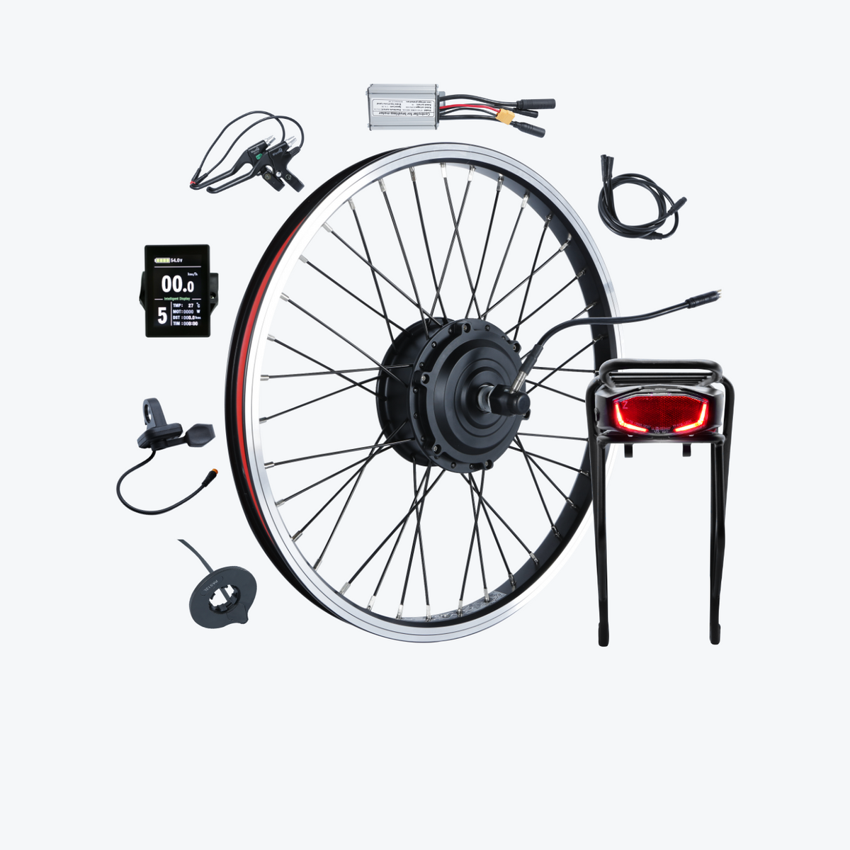250W Ebike Conversion Kit Front Wheel With Battery - Kirbebike